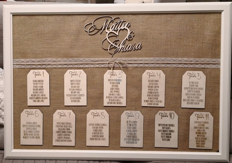Tableau de marriage, InciSo, sposi matrimionio wedding – InciSoLaser